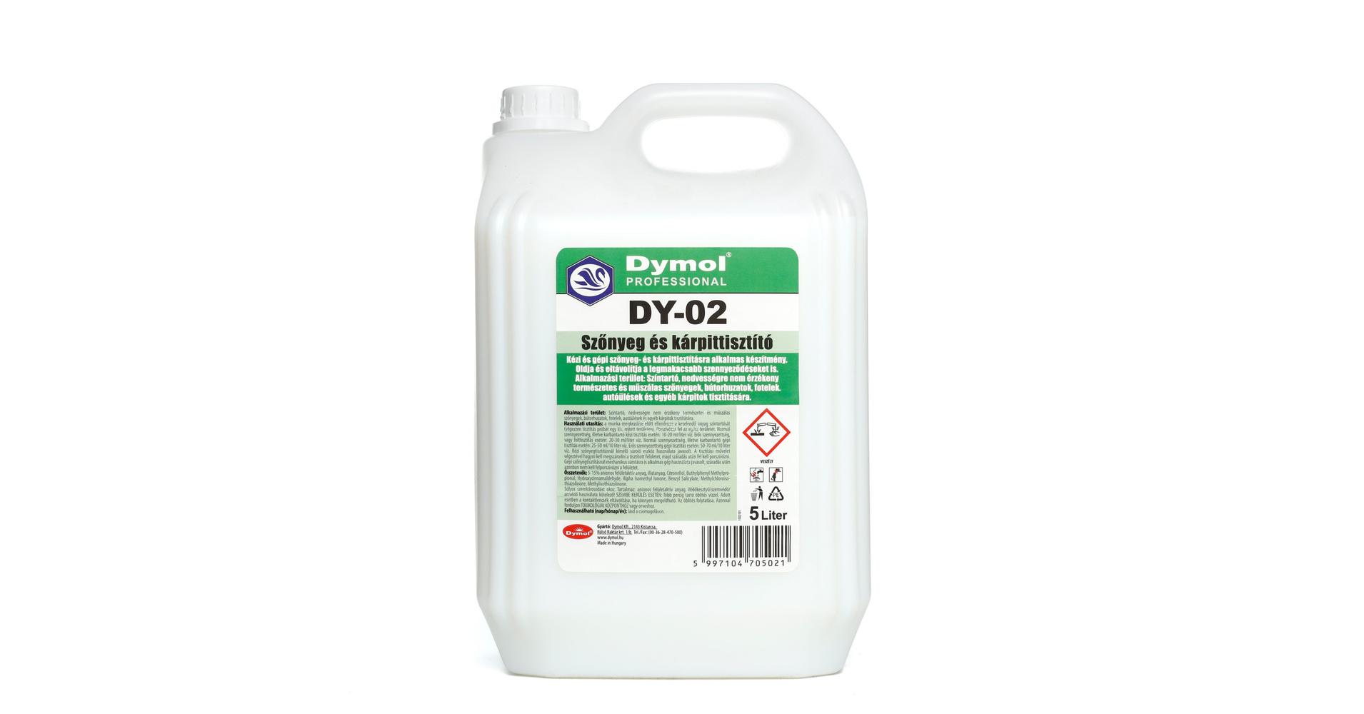 Dymol Professional DY-02 Szőnyeg és kárpittisztító koncentrátum 5 liter ...