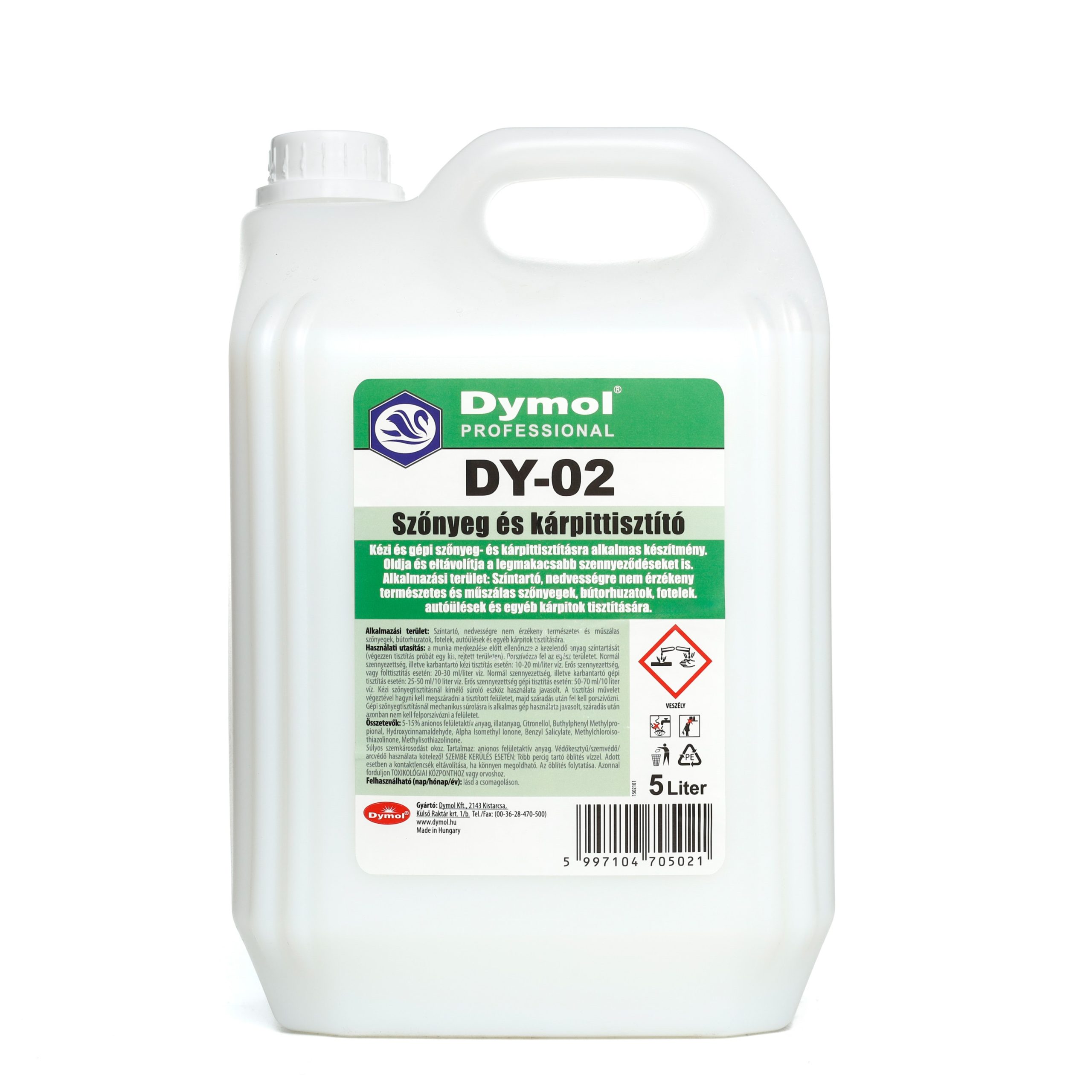 Dymol Professional DY-02 Szőnyeg és kárpittisztító koncentrátum 5 liter ...